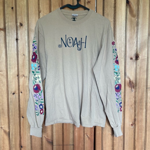 Noah NYC | Shirts | Jimi Hendrix Noah Tan Top With Floral Sleeves ...